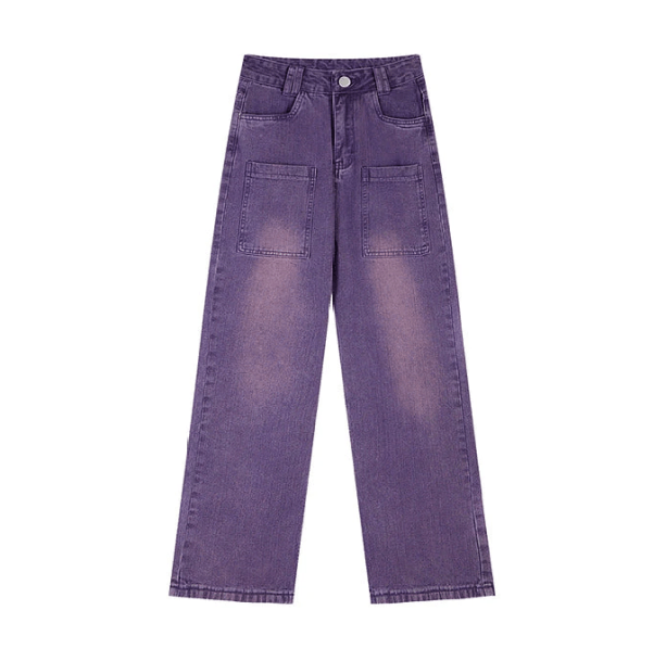 Tomboy Purple Loose Jeans | Aesthetic Clothes – All Things Rainbow