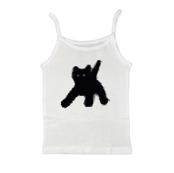 Sad Kitty Crop Top