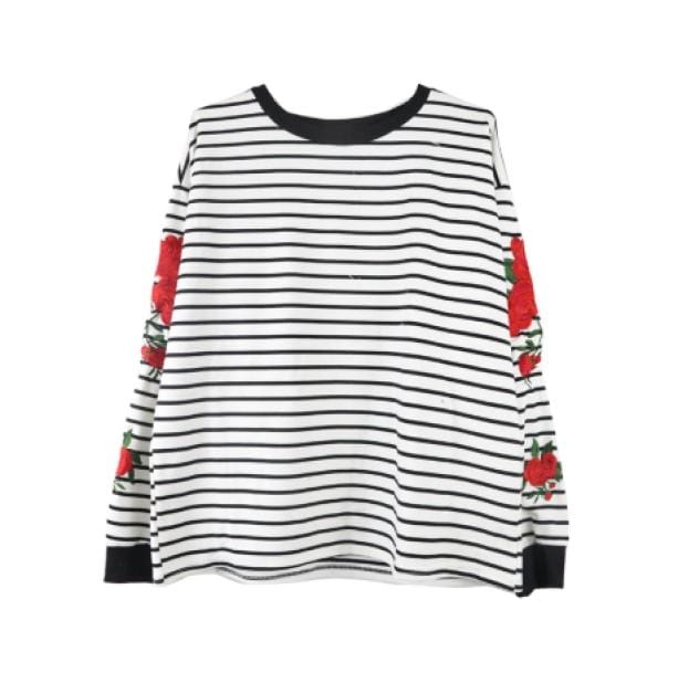 Red Roses Sweatshirt | Aesthetic Apparel