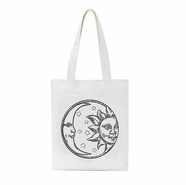 Sun And Moon Tote Bag | Aesthetic Fashion Shop