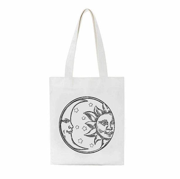 Sun And Moon Tote Bag | Aesthetic Fashion Shop