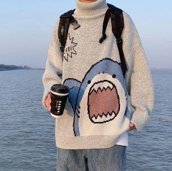 Shark Jaws Sweater | Aesthetic Clothes Shop