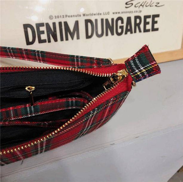 Red Plaid Handbag | Aesthetic Bags & Accessories