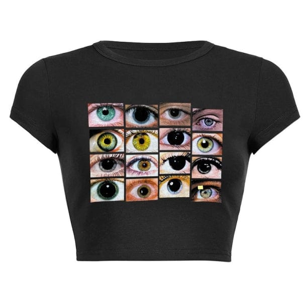 Weirdcore Crop Top | Aesthetic Crop Top – All Things Rainbow