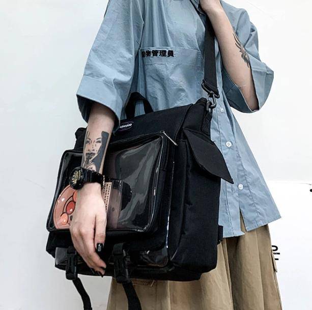 Transparent Pocket Backpack | Aesthetic School Backpacks – All Things ...
