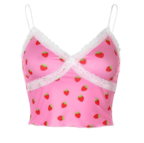Strawberry Crop Top | Aesthetic Fashion Shop
