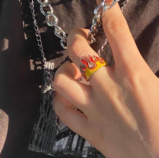 So On Fire Ring | Grunge Style Jewelry
